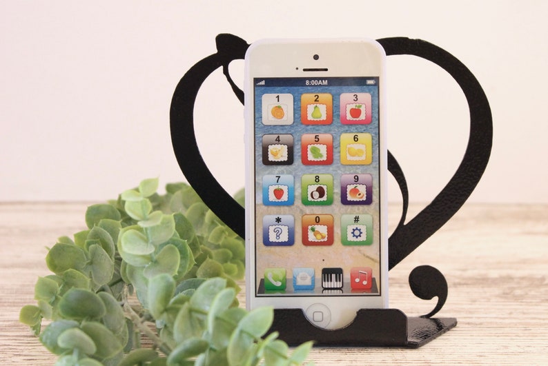 MUSIC HEART Phone Holder Phone Holder Phone Stand Metal | Etsy