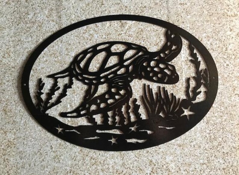 SEA TURTLE Metal Art Metal Art Metal Wall Art Metal Wall | Etsy