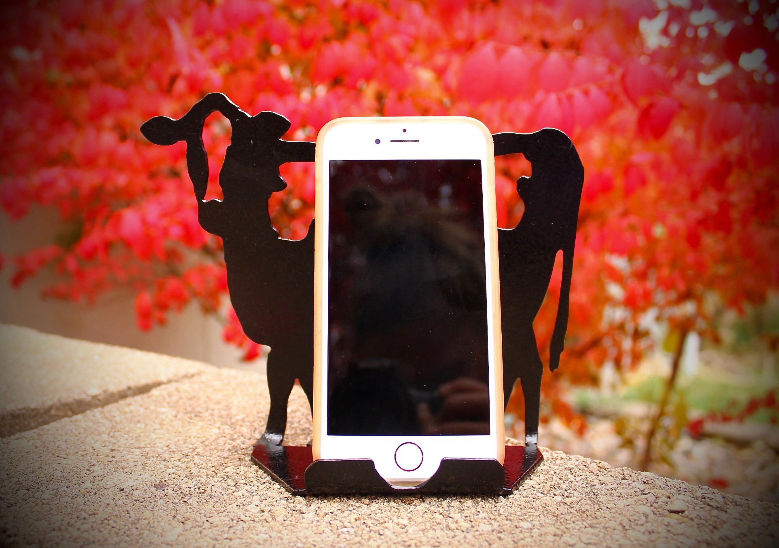 SPOTTED COW phone holder phone holder phone stand metal | Etsy