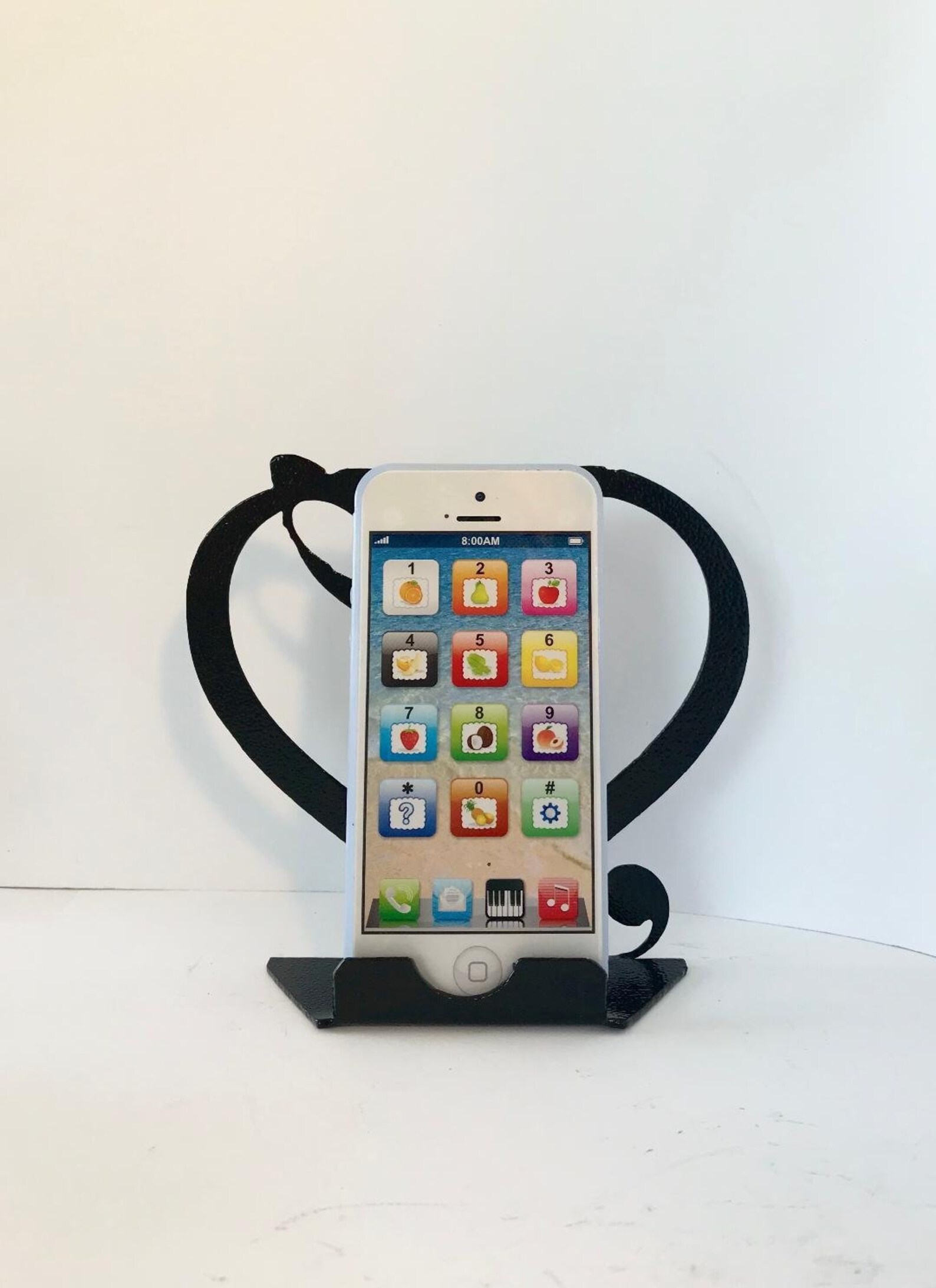 MUSIC HEART Phone Holder Phone Holder Phone Stand Metal | Etsy