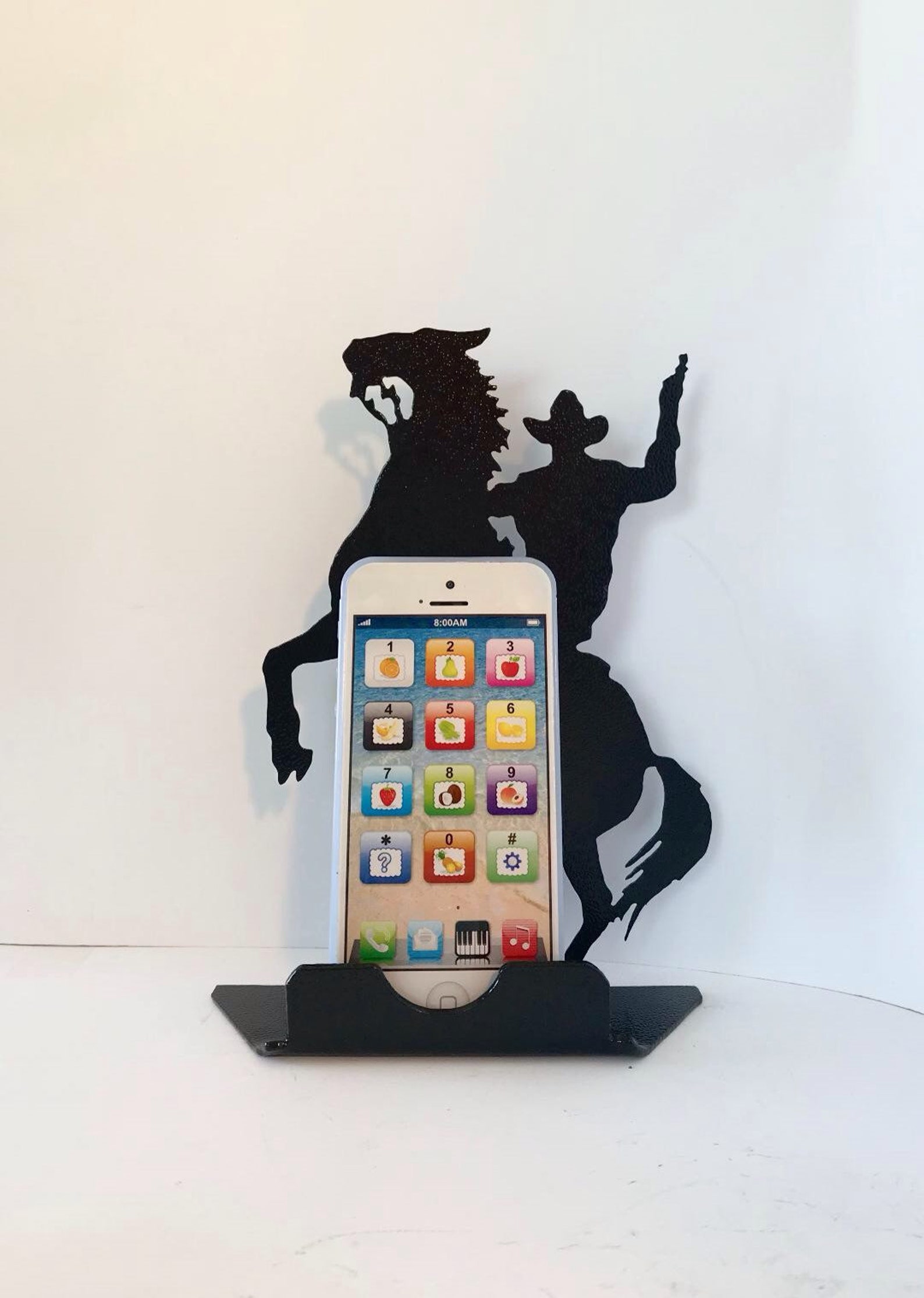 COWBOY Phone Holder Phone Holder Phone Stand Metal Phone - Etsy