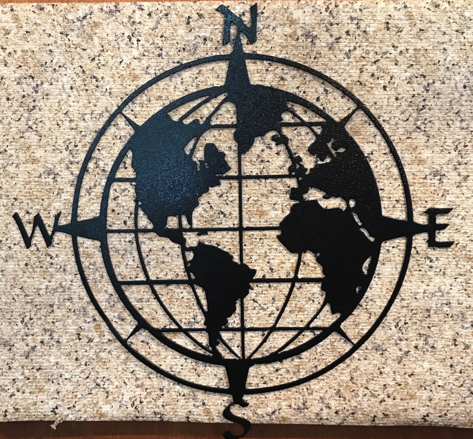 COMPASS Metal Art Metal Art Metal Wall Art Metal Wall - Etsy