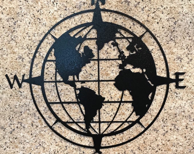 COMPASS Metal Art, Metal Art, Metal Wall Art, Metal Wall Decor, Metal ...