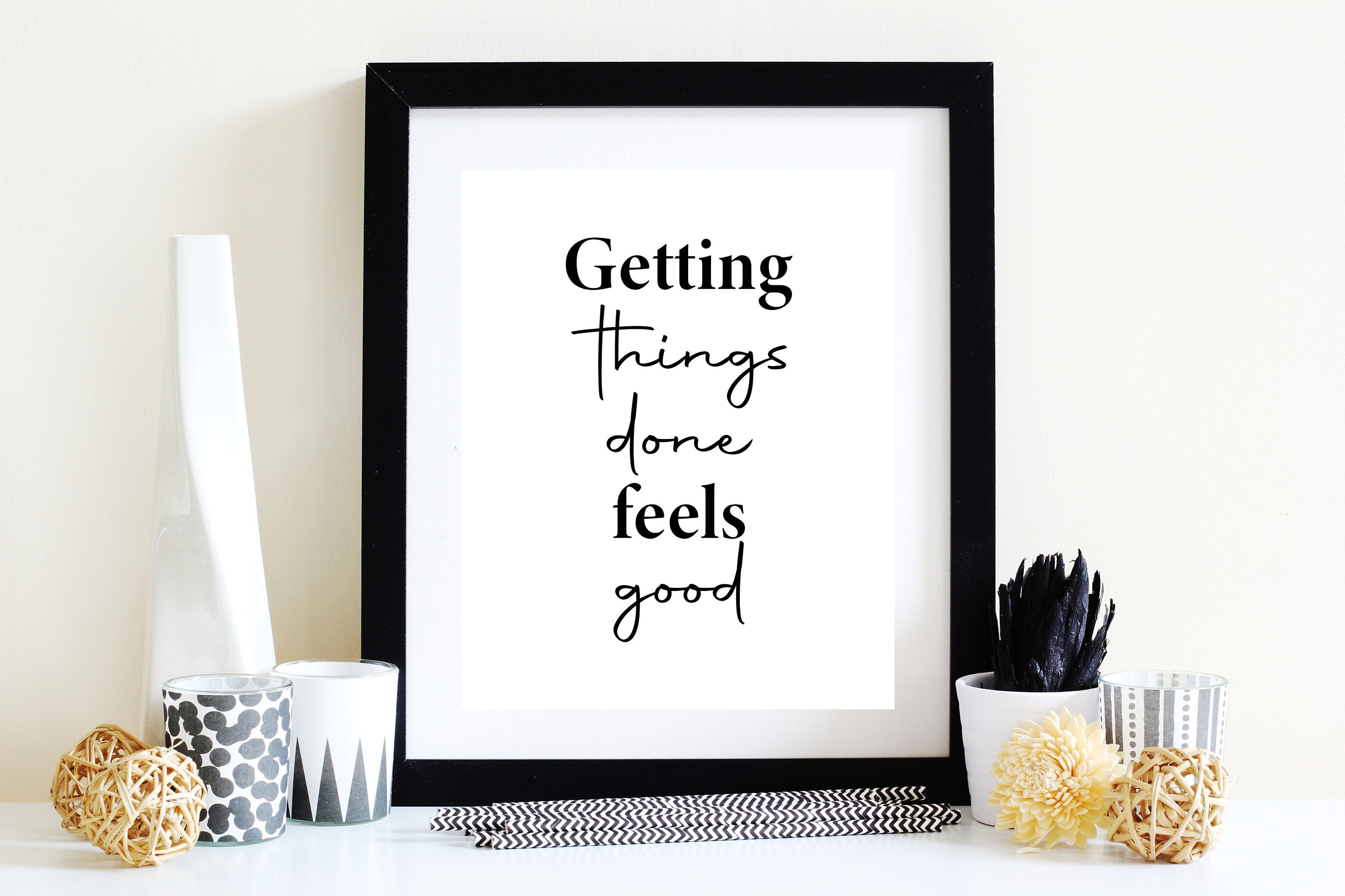 Getting Things Done Feels Good Printable Digital Download - Etsy