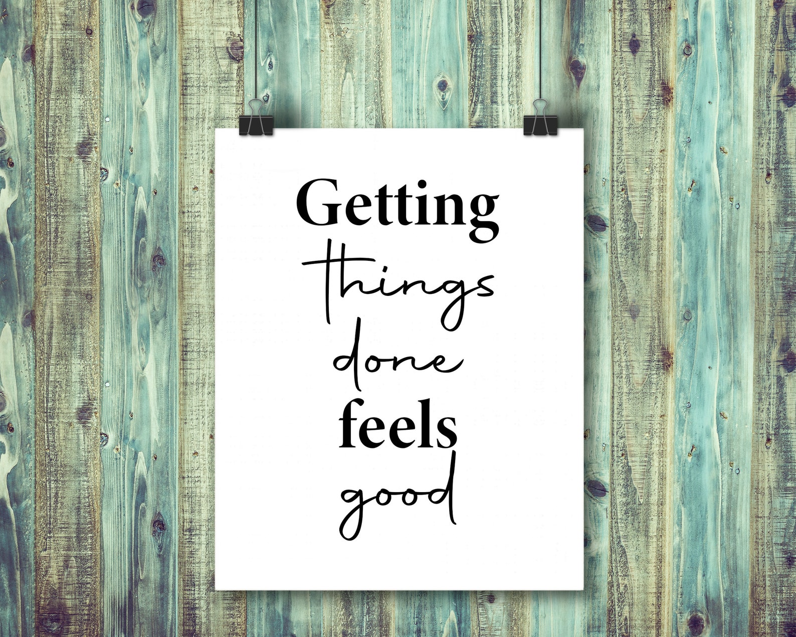 Getting Things Done Feels Good Printable Digital Download - Etsy