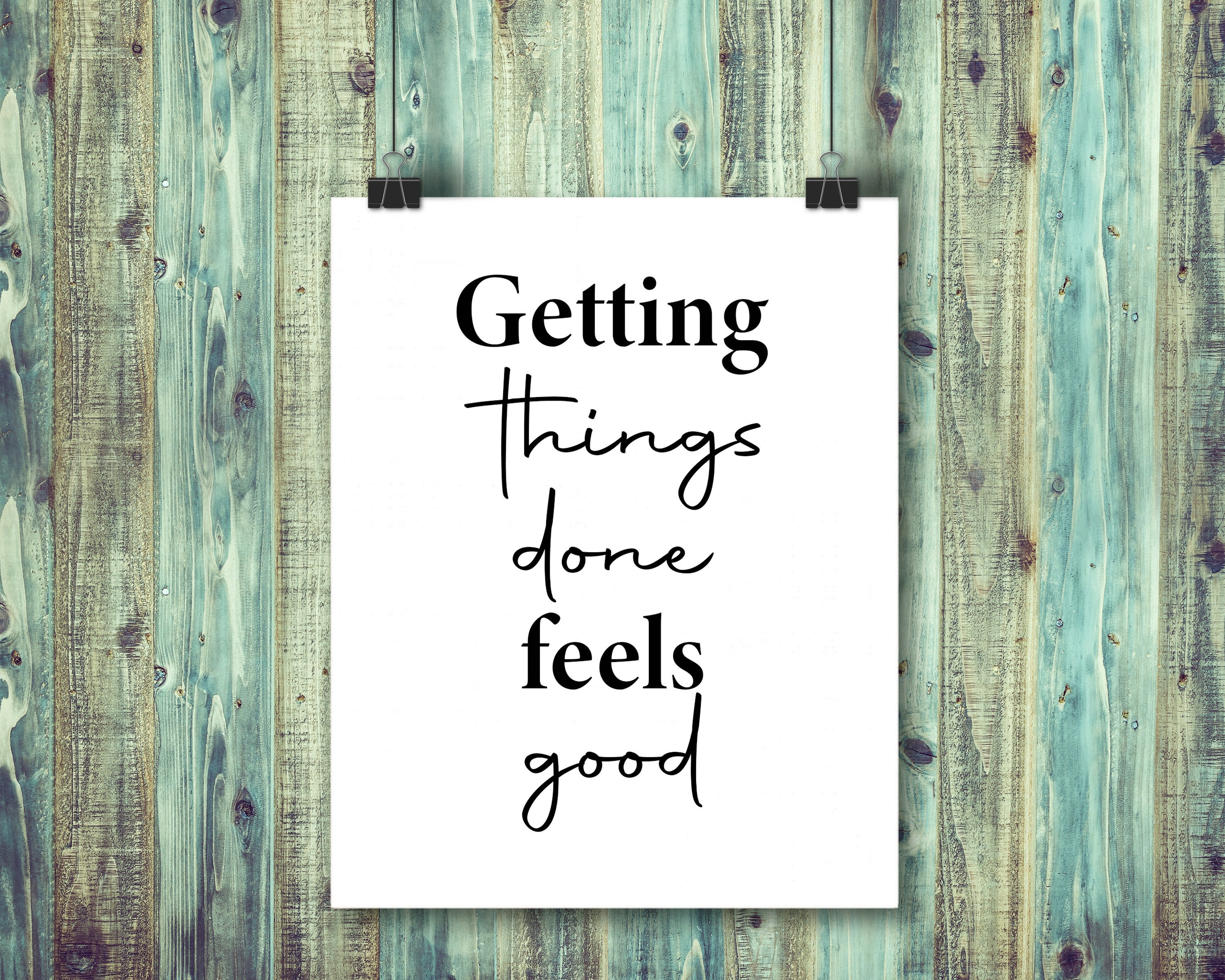 Getting Things Done Feels Good Printable Digital Download - Etsy