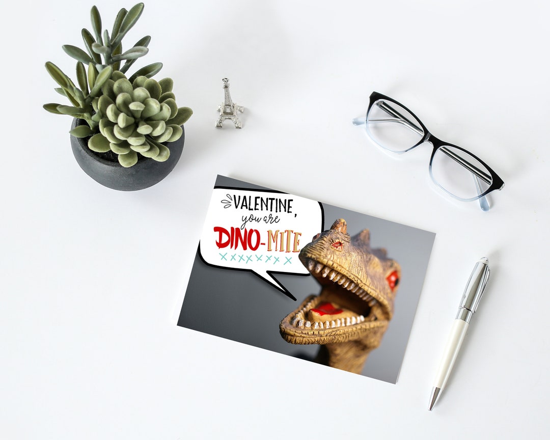 Valentine eres DINO-MITE, Tarjeta de San Valentín, San Valentín de ...