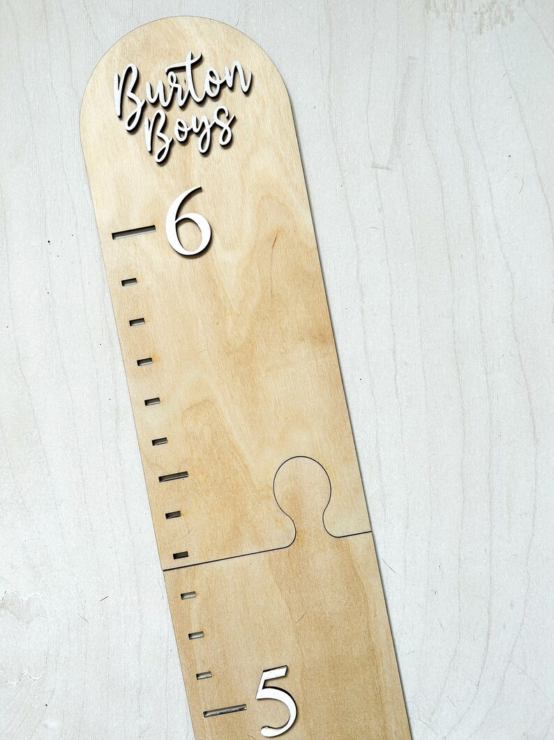 Custom Growth Chart 3D Kids Ruler Wood Growth Chart - Etsy
