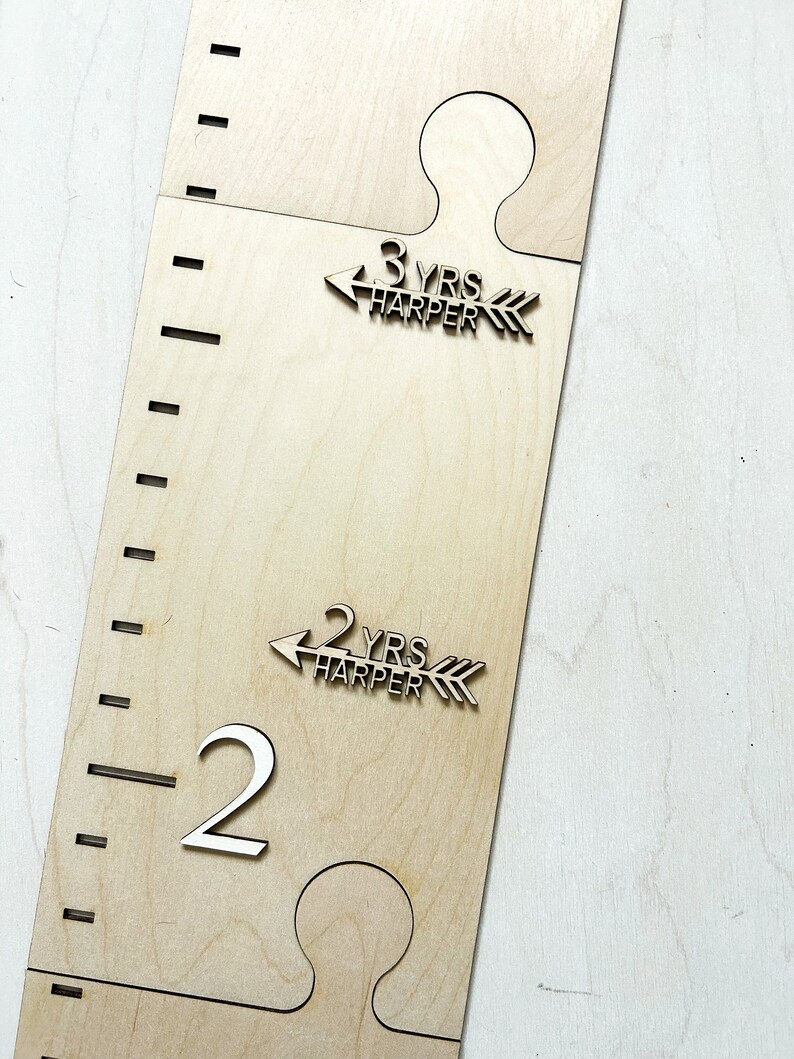 Custom Name Markers Growth Chart Labels Kids Ruler Name - Etsy