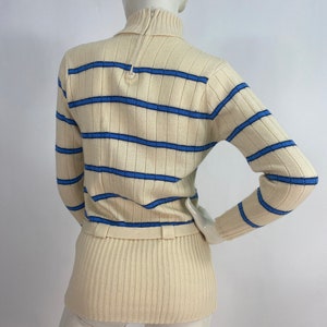 Vintage Snow Queen Sweater 1970s Belted Sweater - Etsy
