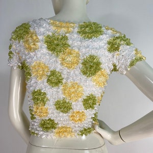Vintage Popcorn Blouse, 80s Bubble Top - Etsy