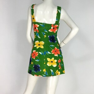 90s Beach Dress/1990s Floral Beach Dress - Etsy