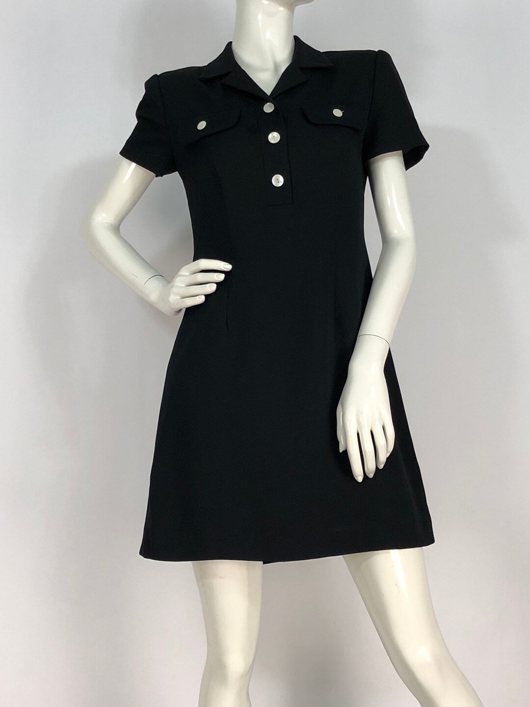 1980s Black Dress/talbots Petites Dress - Etsy