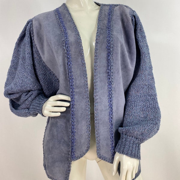 Suede Sweater Jacket - Etsy