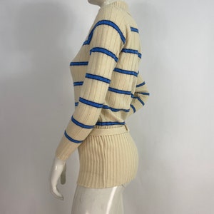 Vintage Snow Queen Sweater 1970s Belted Sweater - Etsy