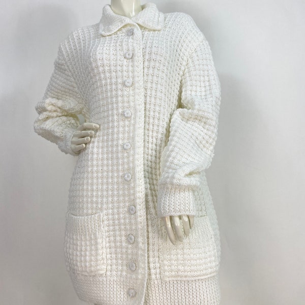 White Cardigan - Etsy
