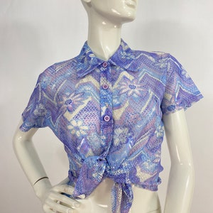 90s Mesh Top, Vintage Mesh Top, 1990s Beach Apparel - Etsy