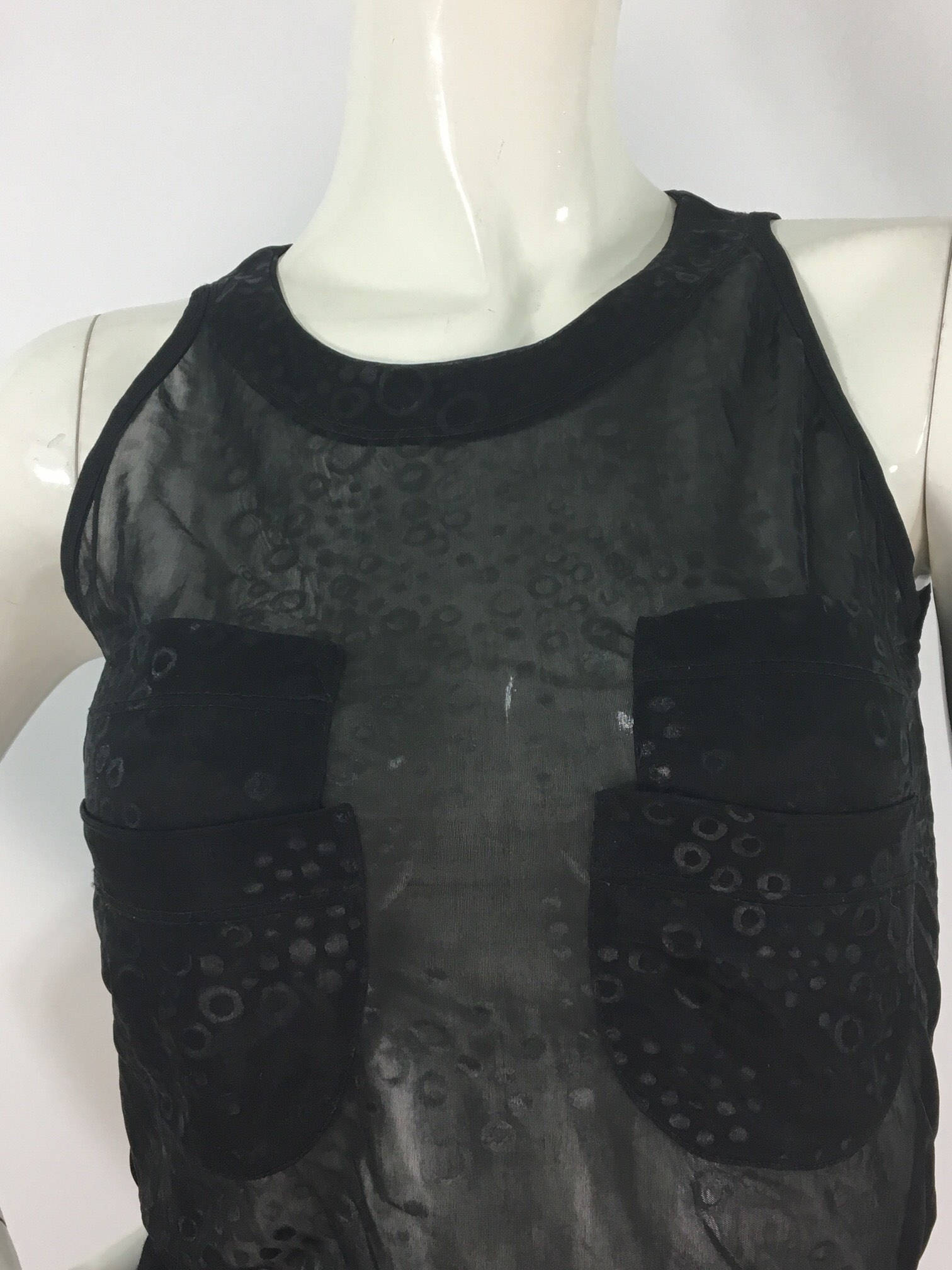 1980s Sheer Top Black Sexy Sheer Top | Etsy