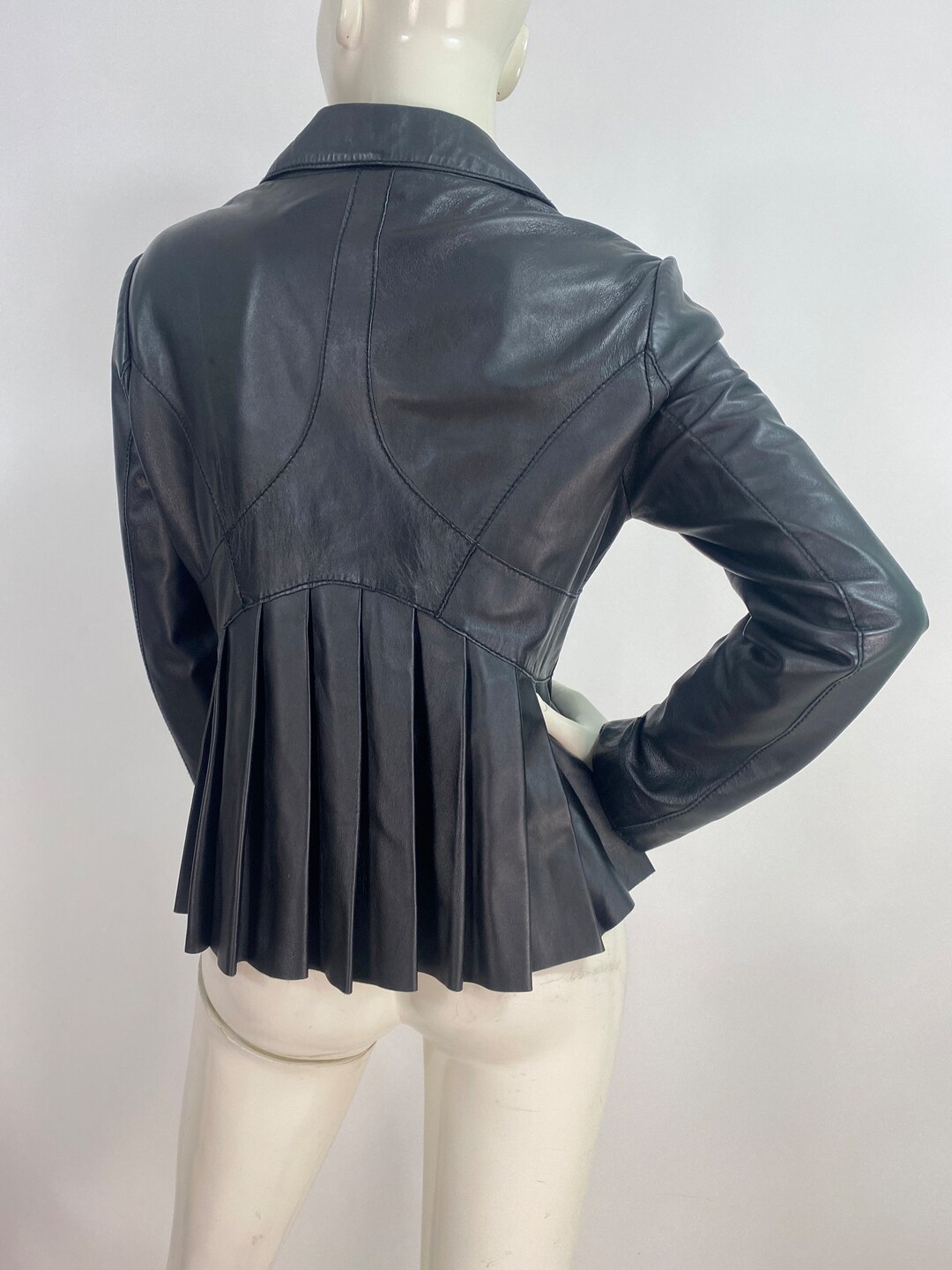 Id Browns Leather Jacket, Black Leather Jacket - Etsy