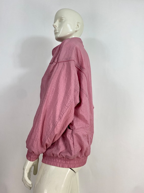 1980s windbreaker jacket, 1980s rose jacket - Gem