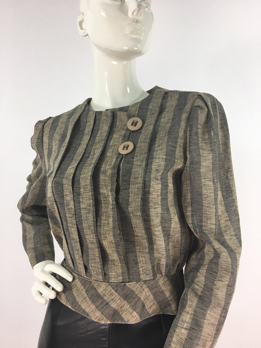Vintage Striped Blouse, 70s Blouse - Etsy