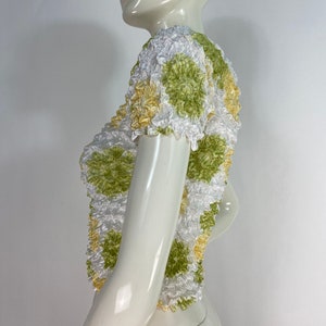 Vintage Popcorn Blouse, 80s Bubble Top - Etsy