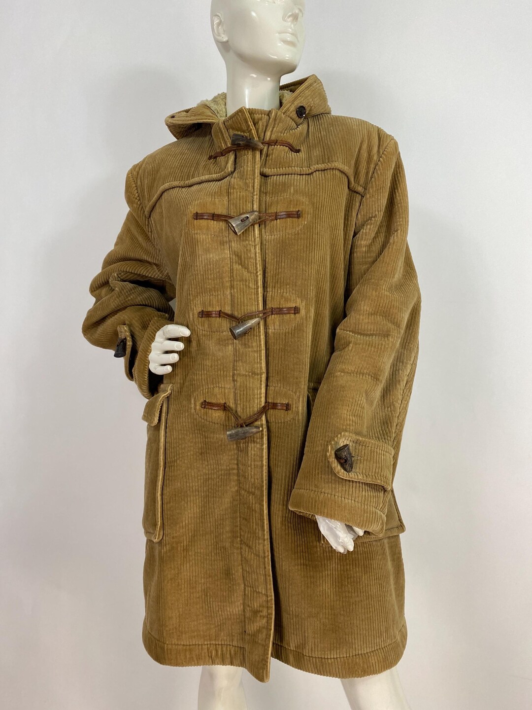 Original English Duffle Coat by Gloverall, Mens Corduroy Coat - Etsy