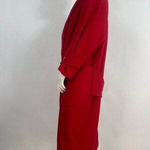 ADA Paris Coat, Red Wool Coat - Etsy
