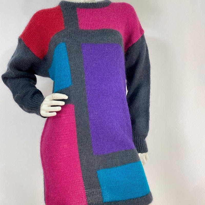 Color Block Sweater - Etsy