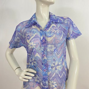 90s Mesh Top, Vintage Mesh Top, 1990s Beach Apparel - Etsy
