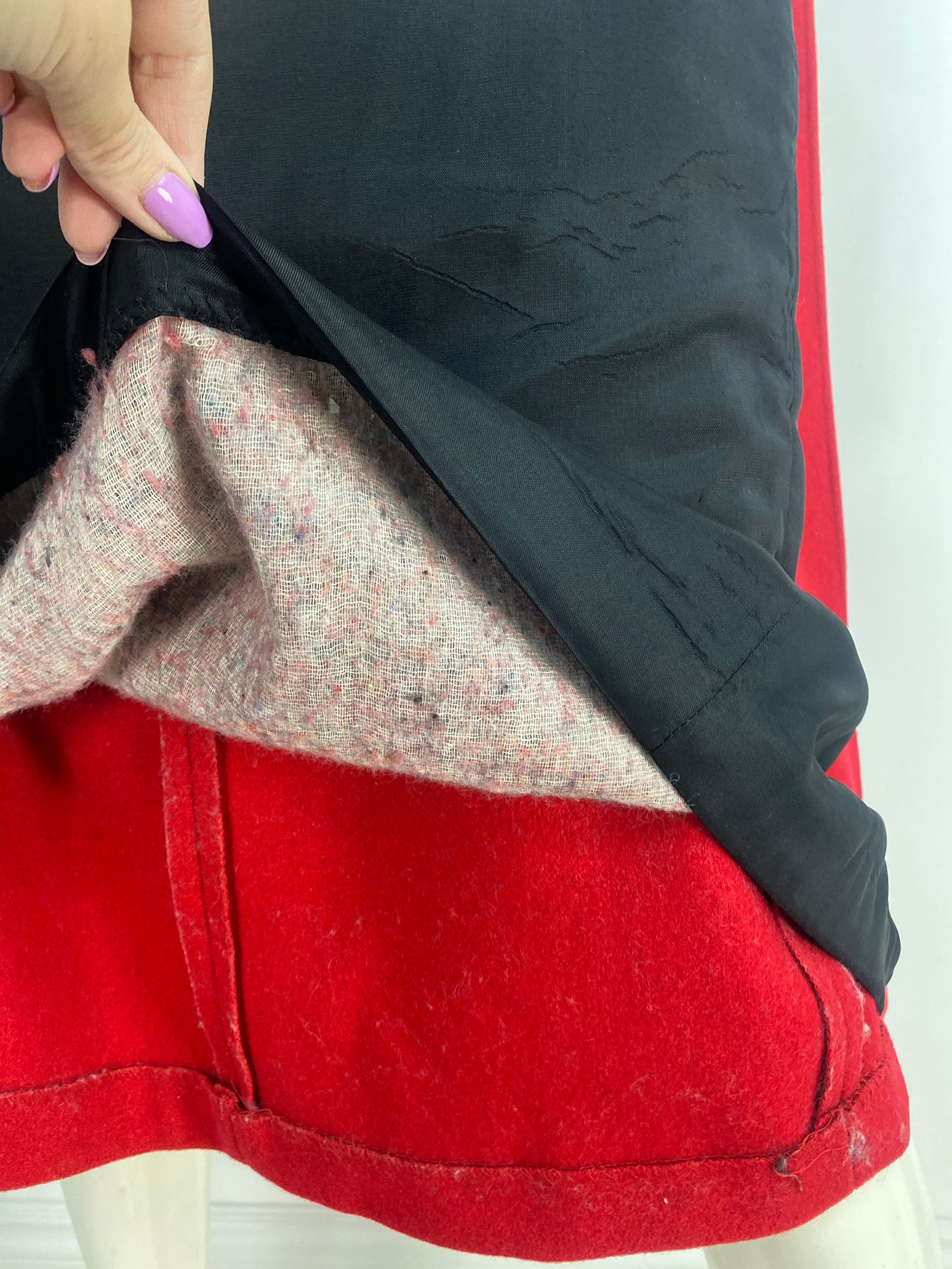 ADA Paris Coat, Red Wool Coat - Etsy