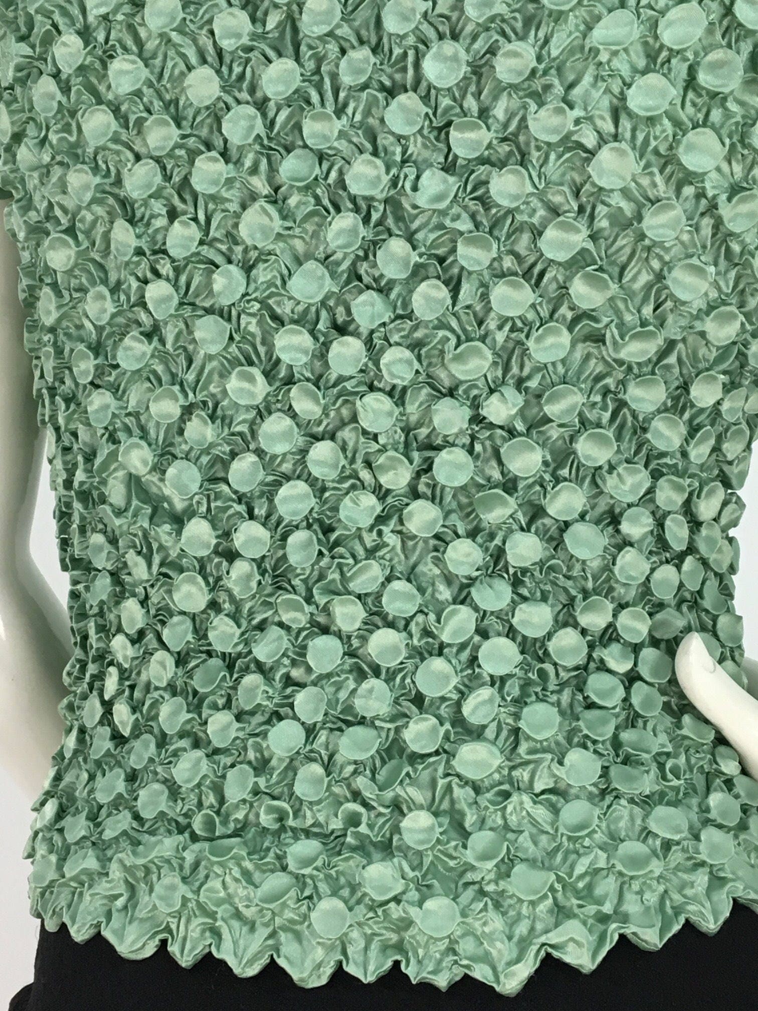 Vintage Popcorn Blouse/mint Green Bubble Top/popcorn Blouse - Etsy