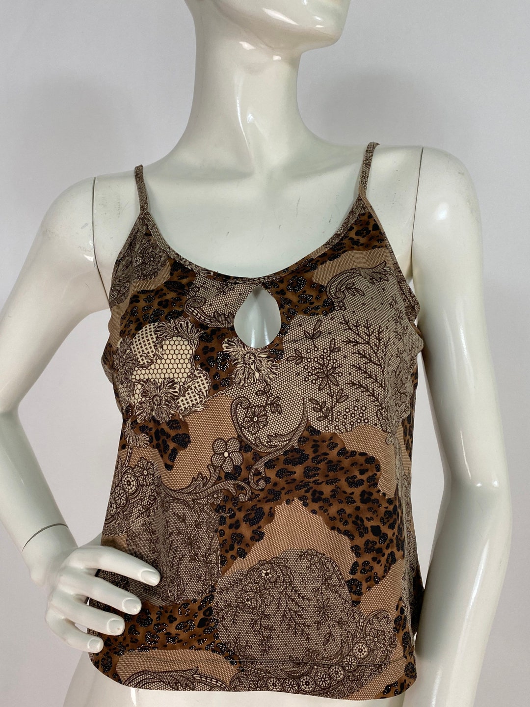 90s Cami/1990s Cami/vintage Animal Print/vintage Spandex Top - Etsy