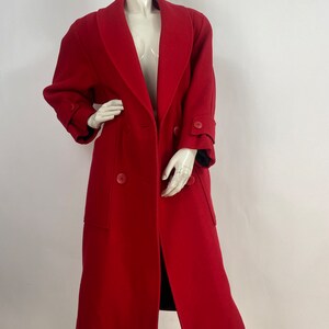 ADA Paris Coat, Red Wool Coat - Etsy