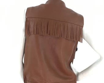 70s Fringe Vest - Etsy