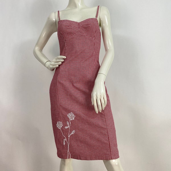 Red Checkered Dress - Etsy