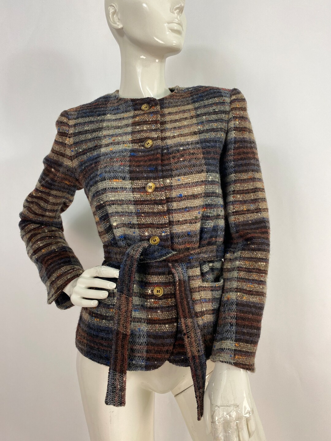 Jaeger Vintage Jacket, Jaeger 1970s Wool Coat, Vintage Belted Wool Coat ...