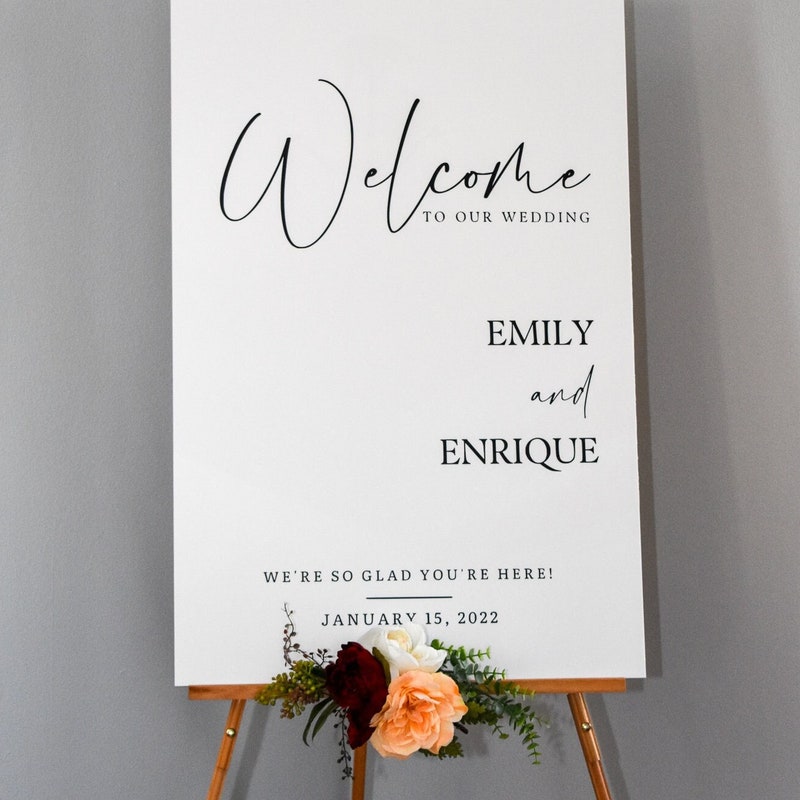 Acrylic Wedding Sign - Etsy