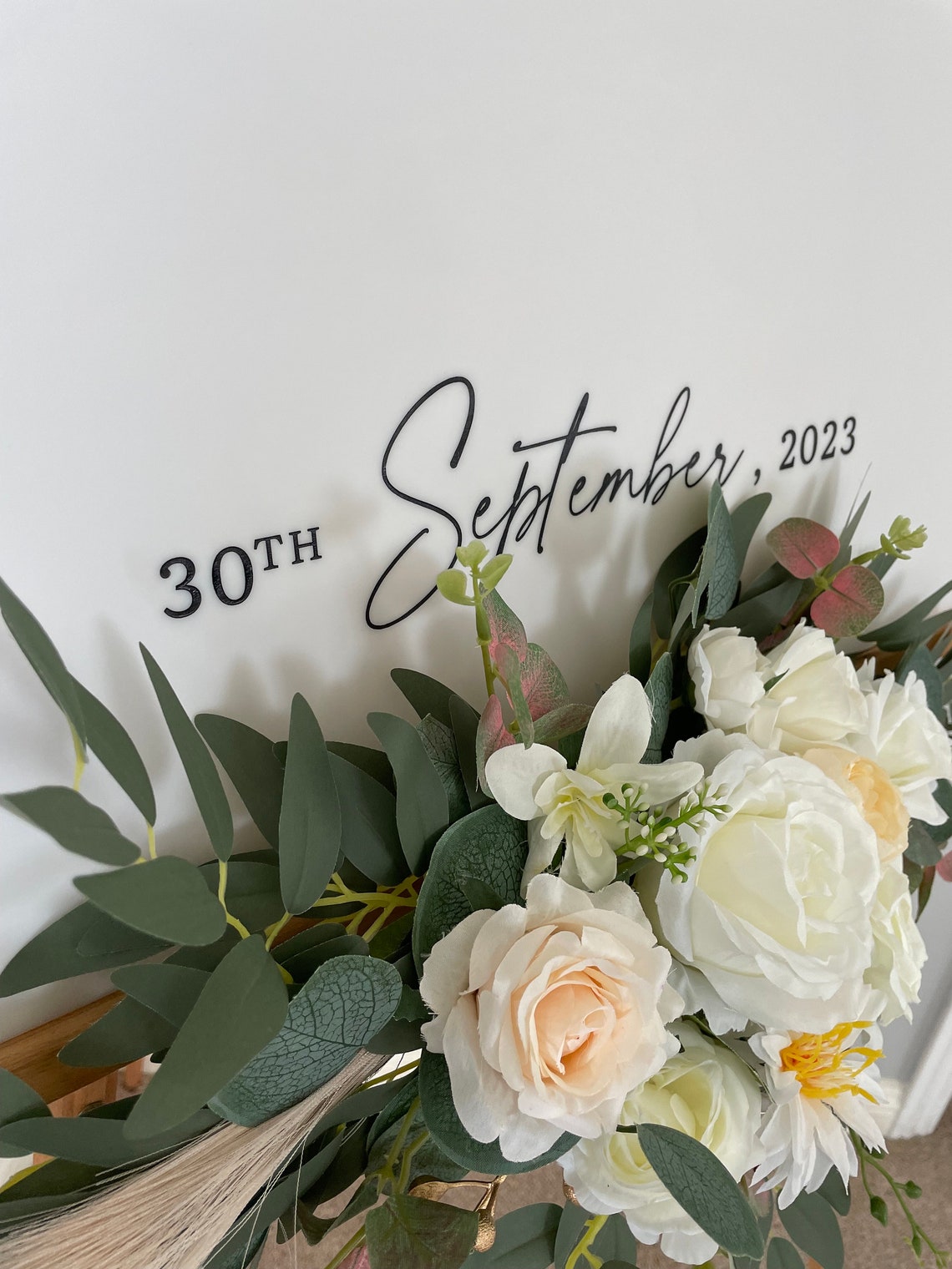 Acrylic Wedding Welcome Sign | Matte on Shiny | White on White Wedding ...