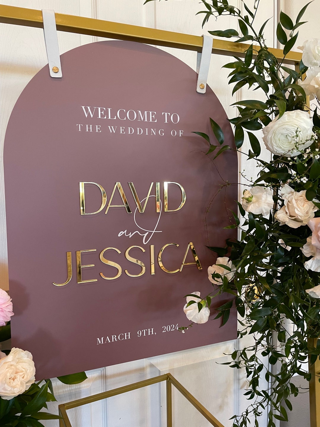 Welcome Sign| Acrylic Wedding Signage|arched Wedding Sign | Wedding ...