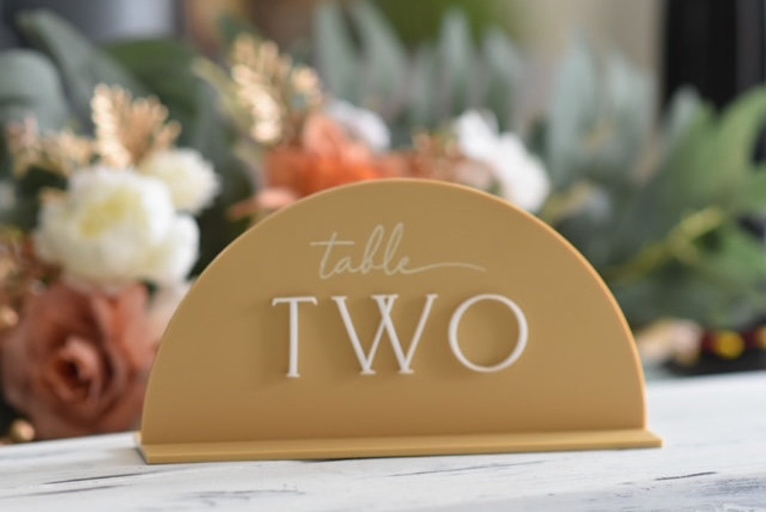 Wedding Table Numbers / Table Seating Numbers / Oval Table Numbers ...