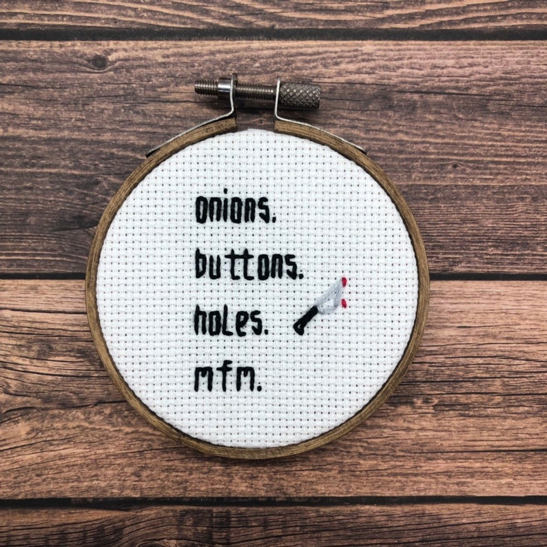Paul Onions Buttons Paul Holes MFM My Favorite Murder Cross Stitch - Etsy