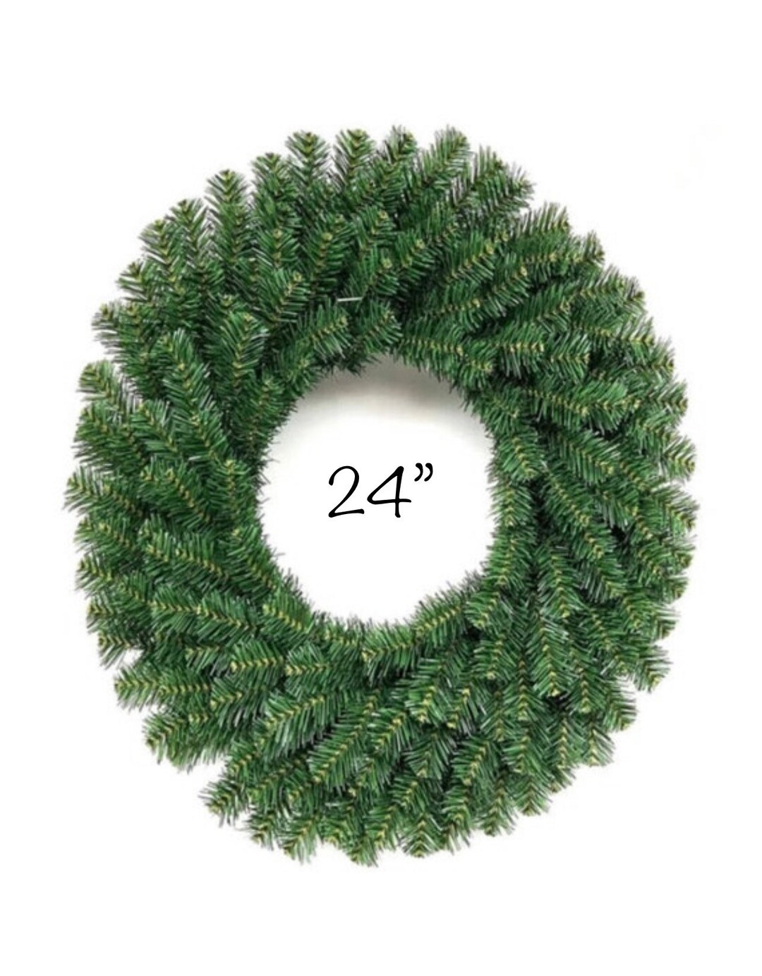 Evergreen Pine Wreath Base, Faux Pine Wreath, Pine Wreath, Single Ring ...