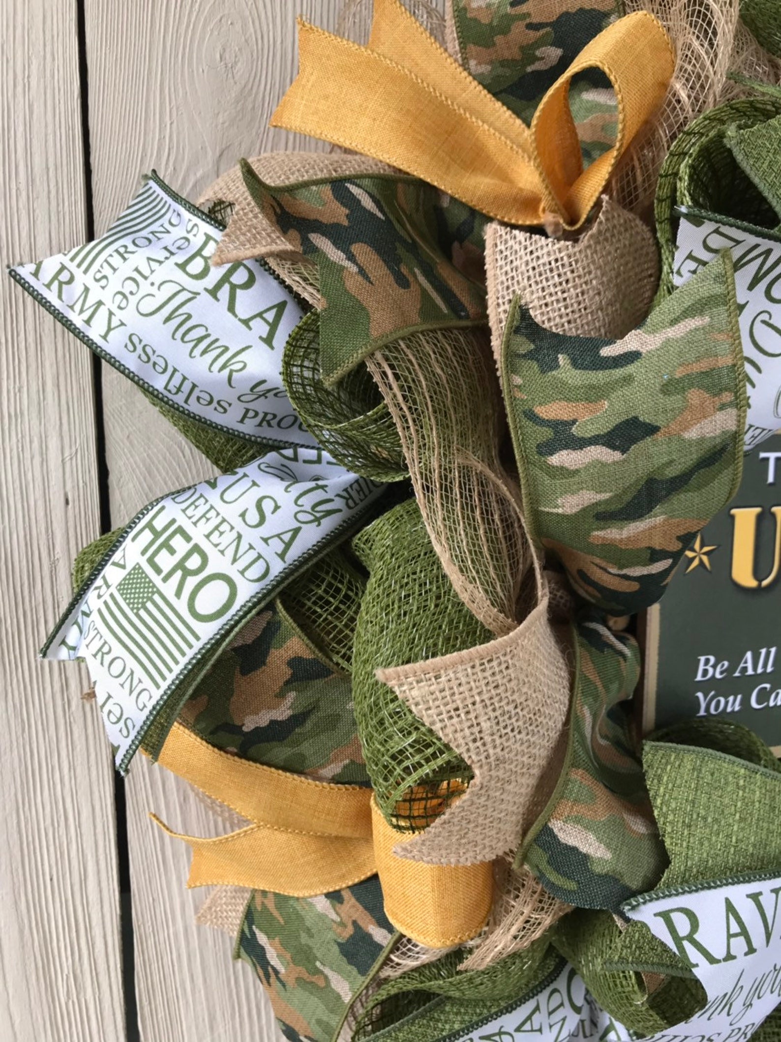 Army Wreath for Front Door United States Army Wreath for - Etsy