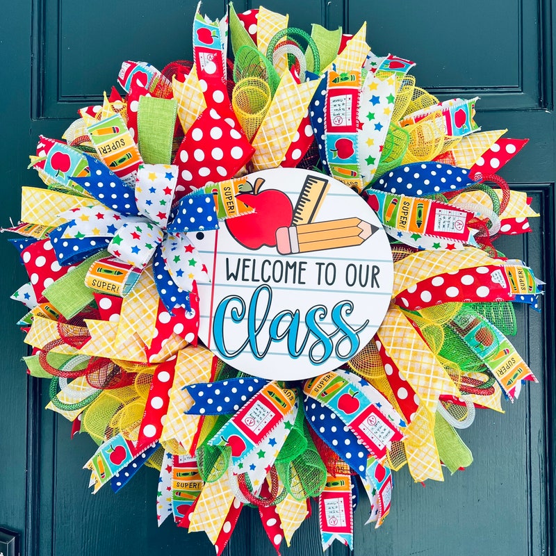 Teacher Door Wreath - Etsy