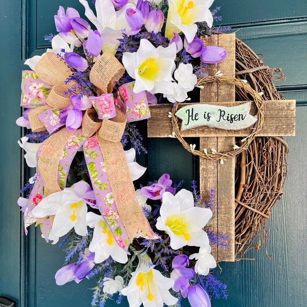 Religious Easter Wreath - Etsy