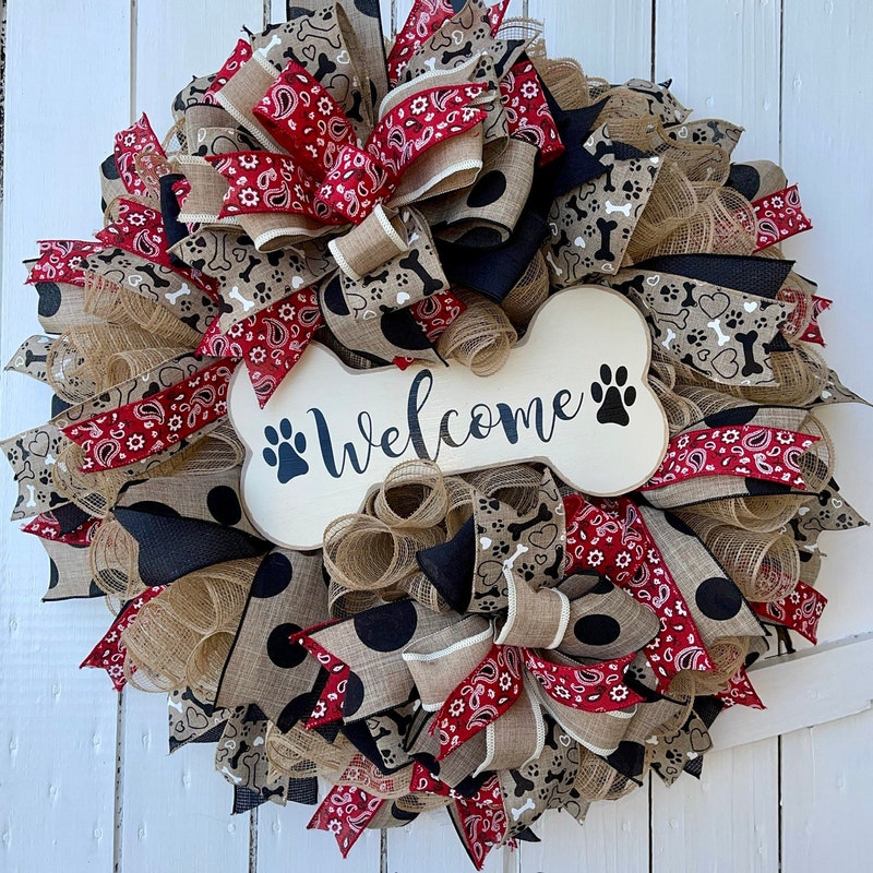 Dog Wreath - Etsy