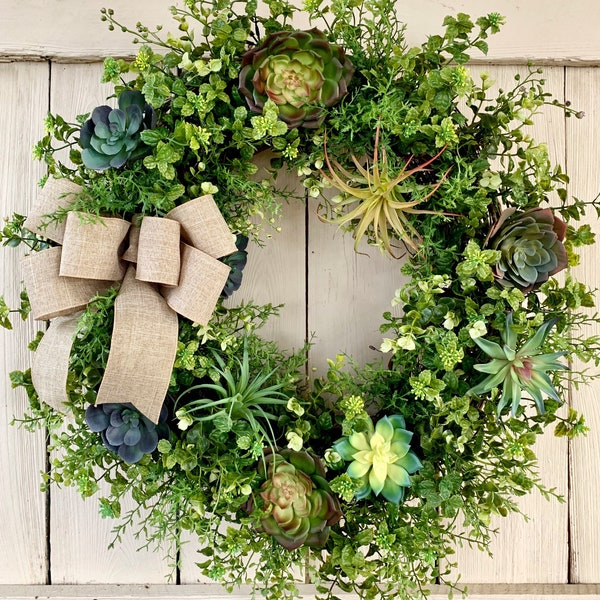 Succulent Wreaths for Front Door - Etsy