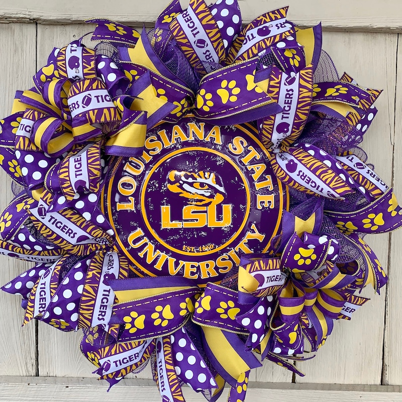 Lsu Wreath - Etsy