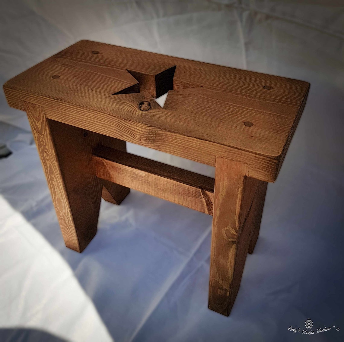 Star Stool. Rustic, Bespoke, Reclaimed Timber. Made-to-order. - Etsy UK